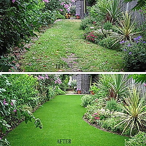 Goasis Lawn Artificial Grass Turf Lawn - 7FTX12FT(84 Square FT) Indoor Outdoor Garden Lawn Landscape Synthetic Grass Mat