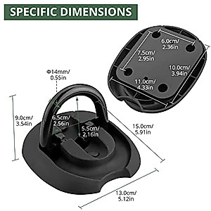 EYPINS Security Ground Anchor,Heavy Duty Alloy Steel Anti-Theft Wall Anchor Lock for Securing Motorcycles,Bicycles,Scooters,Chain Locks,Security Wall Anchor Floor Anchor Permanent Locking Point