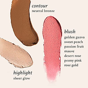 Julep Skip The Brush Cream to Powder Blush Stick - Sheer Glow - Blendable and Buildable Color - 2-in-1 Blush and Lip Makeup Stick