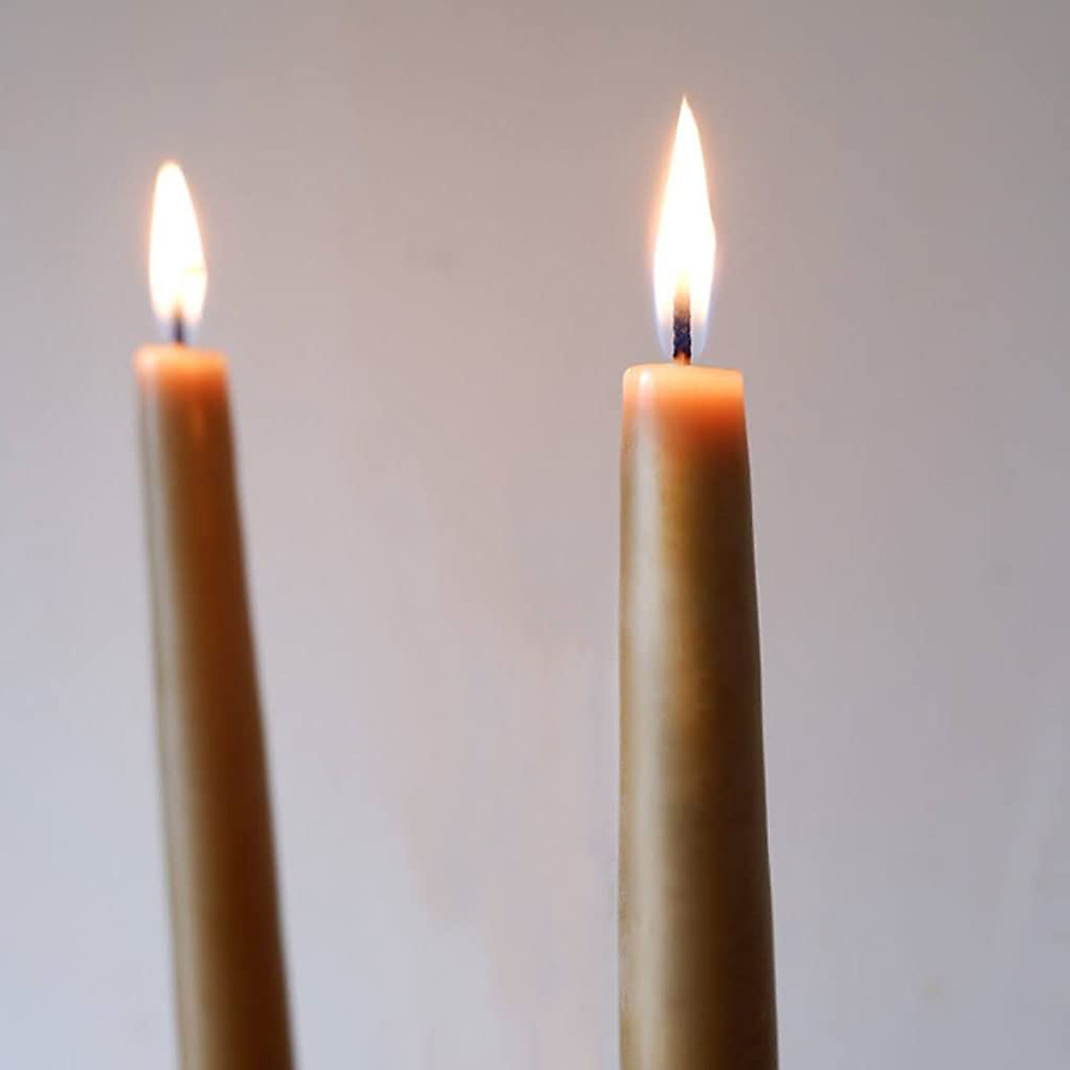 Candlestock Real Bayberry Taper Candle Pair 8 inch - Pure Bayberry and Pure Beeswax Blend - Dripless Taper Candle Pair - Bayberry Candles