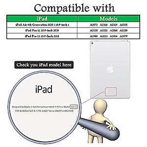 TOEVEK iPad Air 4th/5th Generation Case for Kids, iPad Air 10.9 inch 2020/2022 Case with Shoulder Strap, Handle Stand Protective Case for iPad Pro 11(2022/2020/2021/2018) and iPad Air 4/5, Blue