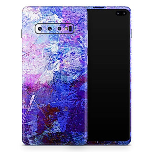DesignSkinz Abstract Blue & Pink Surface Protective Vinyl Decal Wrap Skin Cover Compatible with The Samsung Galaxy S20 (Screen Trim & Back Glass Skin)