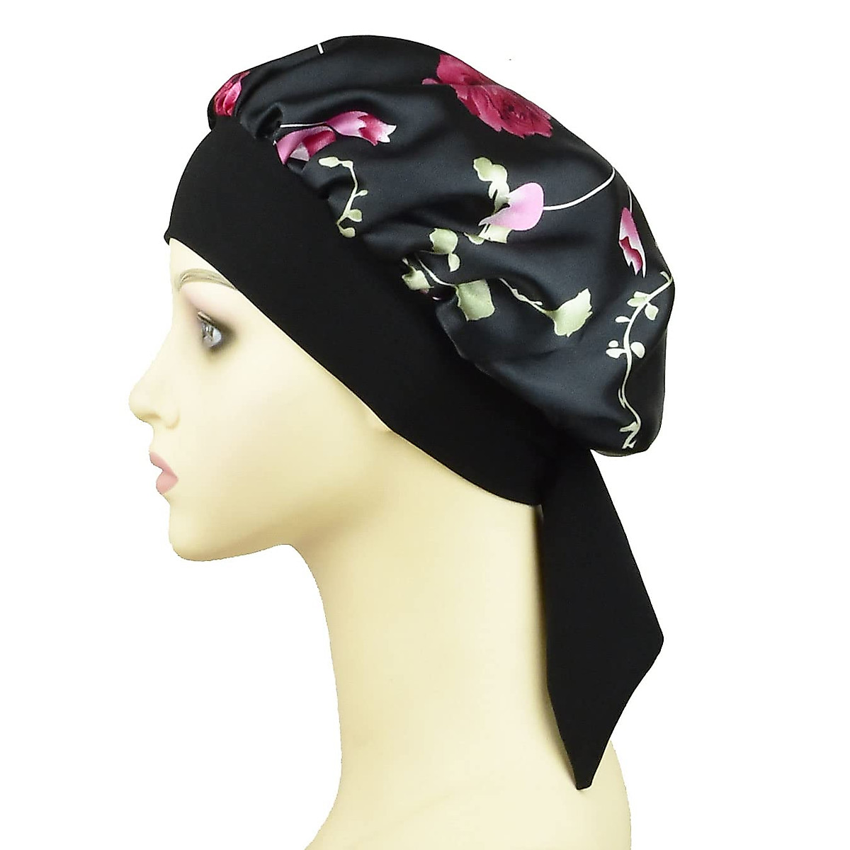 Kids Bonnets for Girls Sleeping Satin Bonnet for Kids Girls Curly Hair Bonnet Silk Night Caps Satin Sleep Cap Adjustable Tie