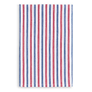 Cackleberry Home Patriotic Americana Kitchen Towel Set - One Each Embroidered, Woven, and Printed
