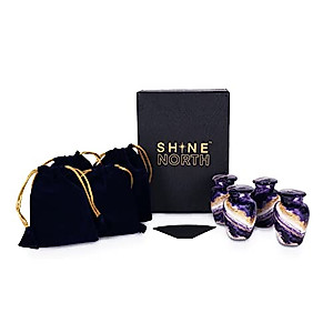 Shine North Urns for Ashes Adult Male Urns for Human Ashes Adult Female with 4 Small Urns for Human Ashes