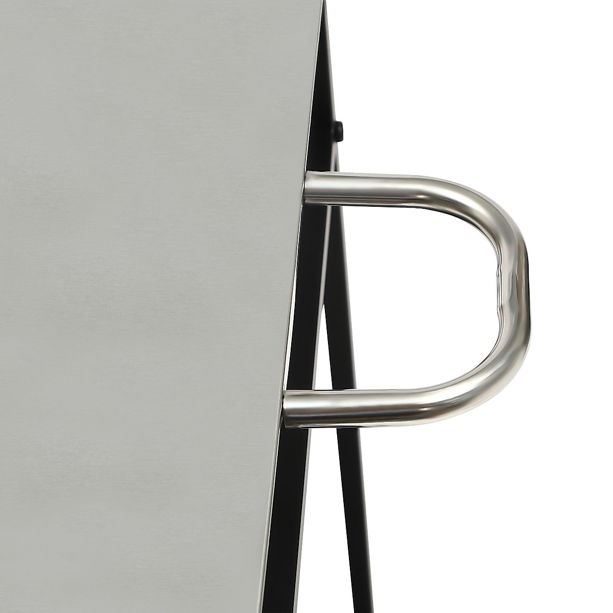 SNKOURIN Outdoor Grill Cart with Wheels, Stainless Steel Grill Cart Modular Table with Wheels, Commercial Kitchen Table Heavy Duty Grill Cart Outdoor Cart, Silver