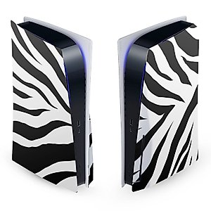 Head Case Designs Officially Licensed Grace Illustration with Zebra Art Mix Vinyl Faceplate Sticker Gaming Skin Decal Cover Compatible With Sony PlayStation 5 PS5 Disc Edition Console