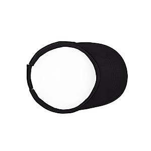 Komorebi Visors for Women Mens Sun Visors with UV Protection Sports Sun Visor Hats Tennis Golf Adjustable Sun Cap 01 Black One Size