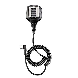 Retevis 2 Pin Walkie Talkie Speaker Microphone with 3.5MM Jack Compatible with Retevis RT22 RT21 RT68 RT19 H-777 RT15 RT22S RT86 RT18 RB18 RT27 RT5R RT1 Baofeng UV-5R BF-F8HP 2 Way Radio(2 Pack)