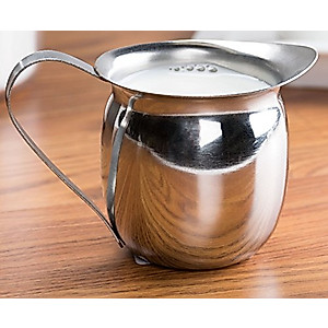 (2 Pack) 5-Ounce Stainless Steel Bell Creamer, 150 ml. Bell-Shaped Serving Cream Pitcher