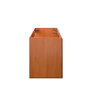 Modway EEI-5883-CHE Scenic 48" Double Wall-Mount Bathroom Vanity Cabinet, Cherry Walnut