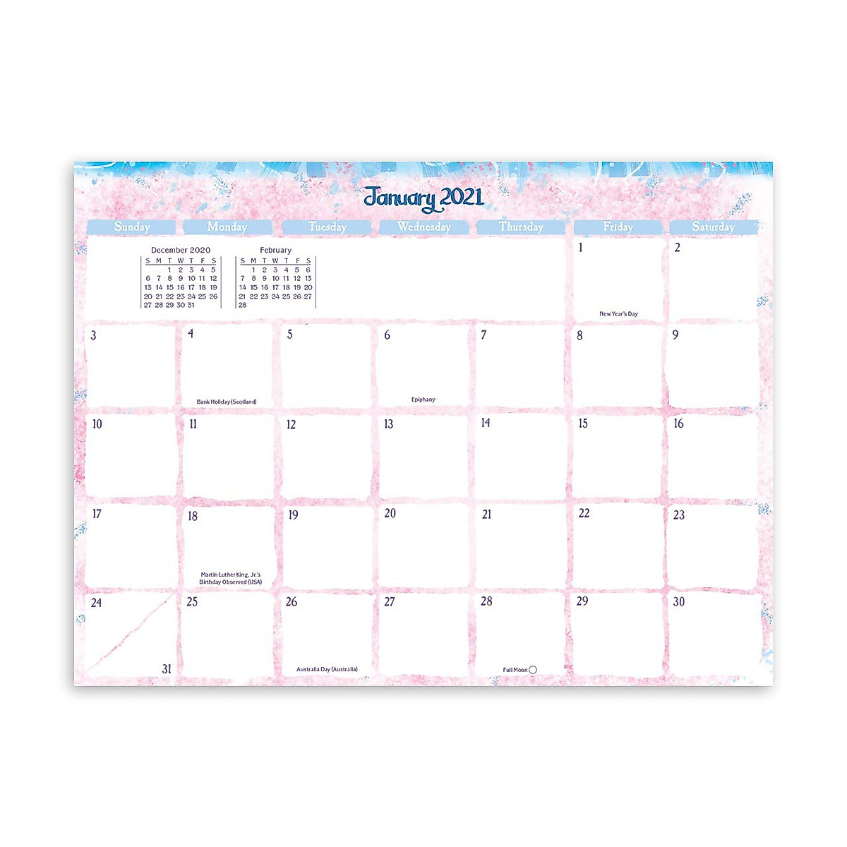 Blue Mountain Arts 2021 Calendar "You Can Do Anything / Words to Remember as You Follow Your Dreams" 9 x 12 in. 12-Month Hanging Wall Calendar of Monthly Reminders to Help You Reach