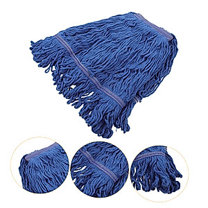 VILLFUL String Mop Replacement Head Dry Mop Pads Heated Hair Rollers Commercial Cut End Cotton Mop Cotton Yarn Mop Head Heavy Duty Mop Refill Cotton Yarn Mop Pad Color Separation