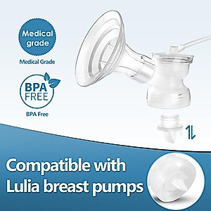 Lulia Electric Breast Pump Accessories Universal Duckbill Valves, BPA Free, Food Grade Silicone, Easy to Clean, 6 PCS