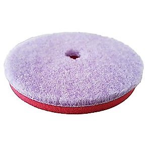 Sonax Hybrid Wool Pad 143mm / 5.5in (493800), Dual Action (DA) Cutting Pad, Fits 5 in Backing Plate, Synthetic Wool Fibers Placed on a Cutting Red Foam Pad