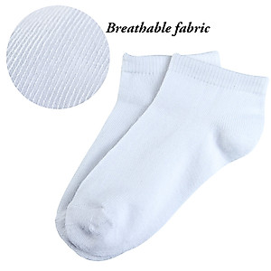 Cooraby 15 Pack Kids' Half Cushion Low Cut Athletic Ankle Socks Boys Girls Ankle Socks