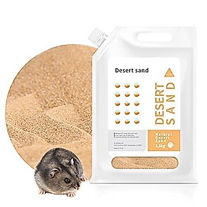 BUCATSTATE Hamster Bath Sand Dust Free, 5.5lb/2.5kg Desert Sand Bath or Potty Litter Sand for Chinchillas Gerbil Mice Degu Reptiles and Other Small Animals