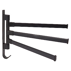 Swivel Towel Rack Hand Towel Bar Bathroom Swing Hanger Towel Rack Holder Wall Mounted Bathroom Corner Hanging Rod(3 Arms)