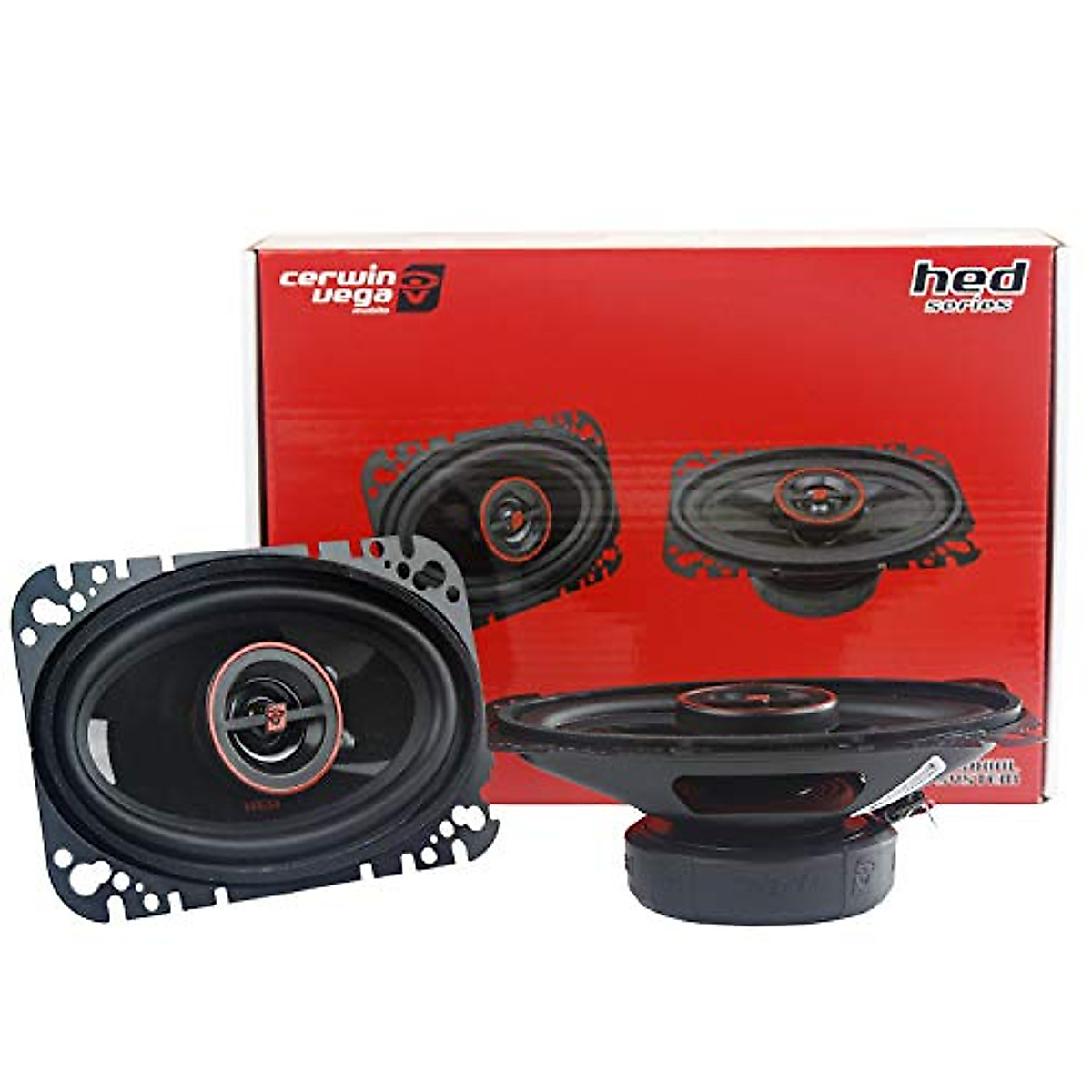 Cerwin-Vega H746 4" x 6" 30W RMS / 275W MAX 2-Way Coaxial Speakers Set of 2 - Black