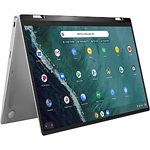 ASUS Chromebook Flip C434TA-IH348T 2-in-1 Laptop 14" Touchscreen Full HD 4-Way NanoEdge, Intel Core m3-8100Y Processor, 4GB RAM, 128GB eMMC Storage, Chrome OS (Renewed)