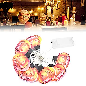 Light String, Simple Installation LED Pumpkin Light Battery Power Supply 10LED for Home for Courtyard for Garden