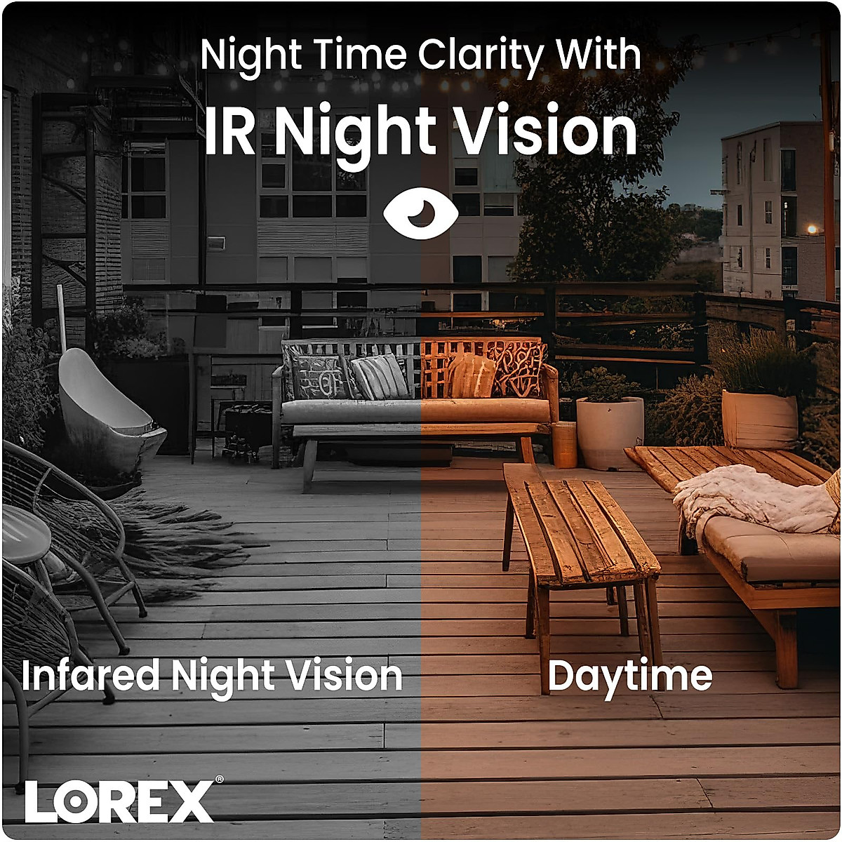 Lorex 1080p Wired WiFi Smart Video Doorbell Camera w/No Subscription Fee - Smart Security Lighting, Motion Detection, 2 Way Talk, Includes 32GB MicroSD (Slate)