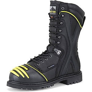 Matterhorn Men's 10" Waterproof NON-Insulated D3O Internal Metguard with Brace Boots, Black, 8 M
