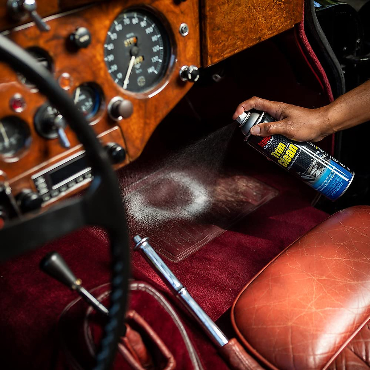 Stoner Car Care 91134 18-Ounce Trim Cleaner Fast Acting Foaming Cleaner Quickly Removes Grime and Stains To Restore Automotive Interiors, Pack of 1