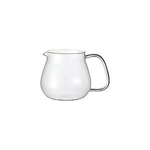 Kinto Stainless Unitea One Touch Teapot 460 ml. Heat-resistant glass teapot with stainless steel strainer and lid.