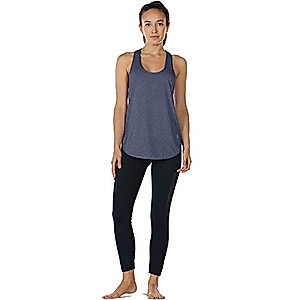 icyzone Workout Tank Tops for Women - Athletic Yoga Tops, Racerback Running Tank Top Loose Fit(Pack of 2) (S, Burgundy/Navy)