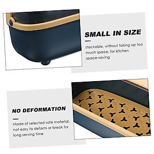 YARNOW Chopsticks Storage Box Tableware Rack Chopsticks Carrying Case Kitchen Drainer Basket Cutlery Tray Black Plastic Forks Silverware Drawer Organizer Drying Rack Pp Multifunction