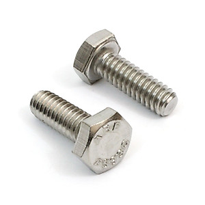 Bolt Dropper 1/4" x 3/4" Stainless Steel Hex Bolts, (100pcs), 18-8 (304) S/S, by Bolt Dropper.