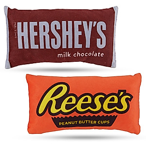 HERSHEY'S Dog Toys - Cute Puppy Toys, Chocolate Dog Chew Toy, Small Dog Toys, Candy Pet Toys, Squeaky Dog Toys for Small Dogs, Puppy Chew Toys, Plush Dog Toy Pack, Rope Toy Pack, Reese's Dog Chew Toy