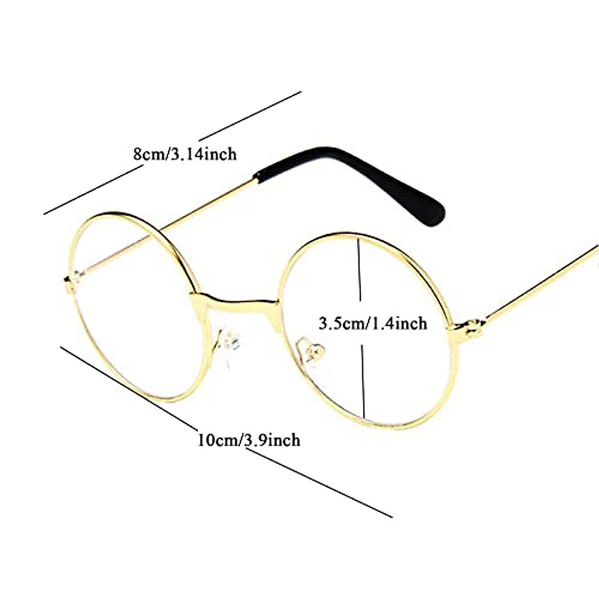 SHARELY SHEEP Infant Newborn Photography Glasses Baby Boy Girl Photo Shoot Sunglasses Props Gold