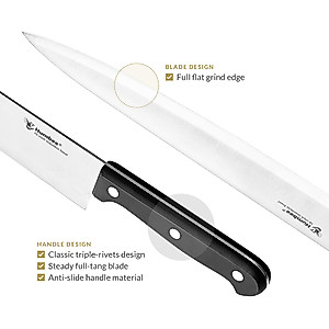Humbee - Cuisine Pro Chef Knife 6 Inches - Stainless Steel Full Tang Blade for Professional and Personal Use - Ergonomic Handle, Comfortable Grip - Dishwasher Safe, NSF Certified
