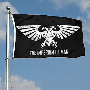 Imperium of Man Warhammer Galactic Empire Eagle Flag Banner 3x5 feet
