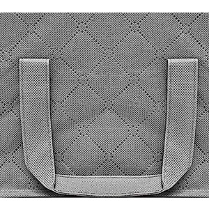 MMLL 1-Pack Fabric Clothes Storage Boxes, Bedding Large Storage Bags, Underbed Clothing Storage Box, Zipper Foldable Drawer Organizer, Used for Clothes, Blankets, Closets,19" L X 14" W X 8" H (Grey)