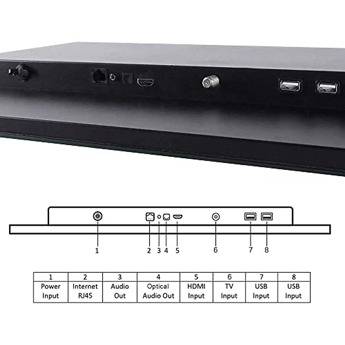 Soulaca 27 inches Smart Mirror Bathroom LED Magic TV Shower Hotel ATSC Tuner Built-in WiFi Bluetooth Android 11.0 New 2023