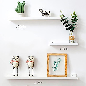 Recogwood 48 Inch Long Floating Shelves Wall Mounted, Solid Oak Wood Shelf for Storage, Modern Picture Ledge Shelf for Bedroom Living Room Bathroom Kitchen, 48 * 4 * 1.5 (1 Pack)