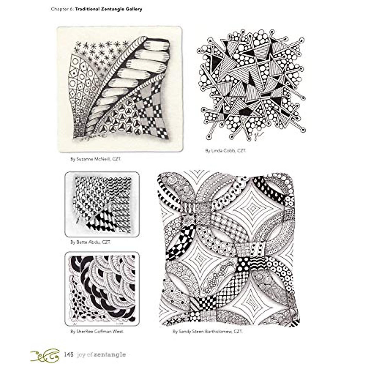 Joy of Zentangle: Drawing Your Way to Increased Creativity, Focus, and Well-Being (Design Originals) Instructions for 101 Tangle Patterns from CZTs Suzanne McNeill, Sandy Steen Bartholomew, & More