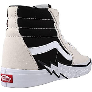 Vans Unisex Sk8-Hi Bolt Antique White and Black Skate Shoes 10.5