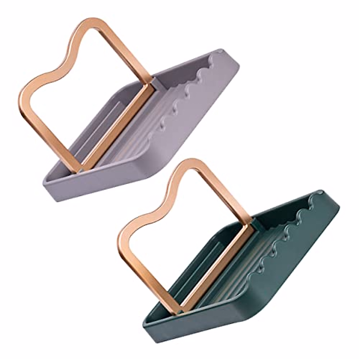 Angoily 2pcs Collapsible Shelf Pan Lid Holder Spoon Rest Holder Spoon Rest Kitchen Counter Pan Lid Rack Pot Lid Organizer Silicone Spoons Spatula Holder Plastic Kitchen Rack Storage