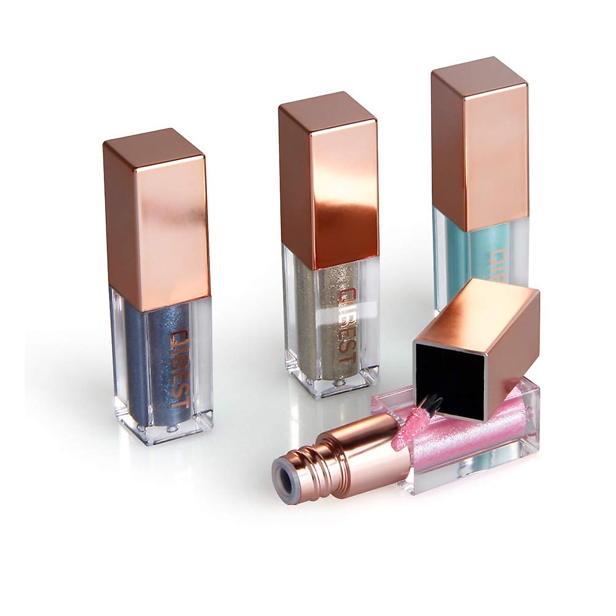 Diamond Glow Liquid Eye Shadow 7 Colors Set Metals Glitter Shimmer Eyeliners Long Lasting Waterproof Sparkling