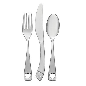 Oneida Little Love 6 Piece Fine Flatware Progress 18/10 Stainless Steel, Silverware Set