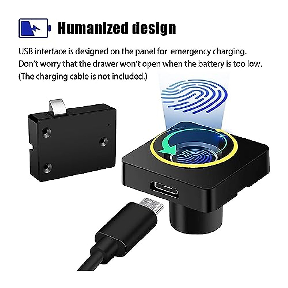 Smart Electronic Cabinet Locks Kit Set Fingerprint Lock for Box Furniture Drawer Lock Cupboard Hidden File Keyless Biometric