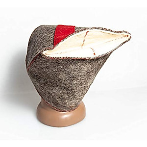 Sauna banya hat Woo for Men - Sauna hat to Protect Hair - Russian banya hat - Easter Sale Wool Felt Papakha Kubanka Cossack Ukrainian Warrior cosplayers
