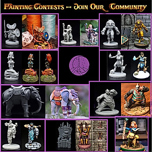 Wildspire 26 Animal Minis for DND Miniatures 28mm Unpainted Dungeons and Dragons Miniatures I for D&D Miniatures & DND Minis Fantasy RPG | for DND Figures & Tabletop Miniatures | Campaign Setting