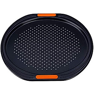 Le Creuset Toughened Non-Stick Bakeware Pizza Pan, Black
