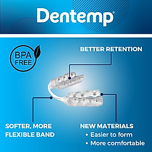 Dentemp Ora-Guard Custom Fit Dental Guard - Bruxism Night Guard for Teeth Grinding - Mouth Guard for Clenching Teeth at Night - Comfortable Mouth Guard for Sleeping - Relieve Soreness in Jaw Muscles…