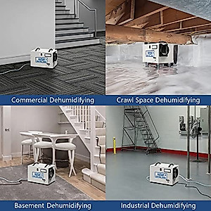 ALORAIR Crawl Space Dehumidifiers 120 PPD Moisture Removal, Energy Star Certified Crawlspace Dehumidifiers Commercial Dehumidifier for Basement, Auto Defrost, cETL Listed, 5 Years Warranty